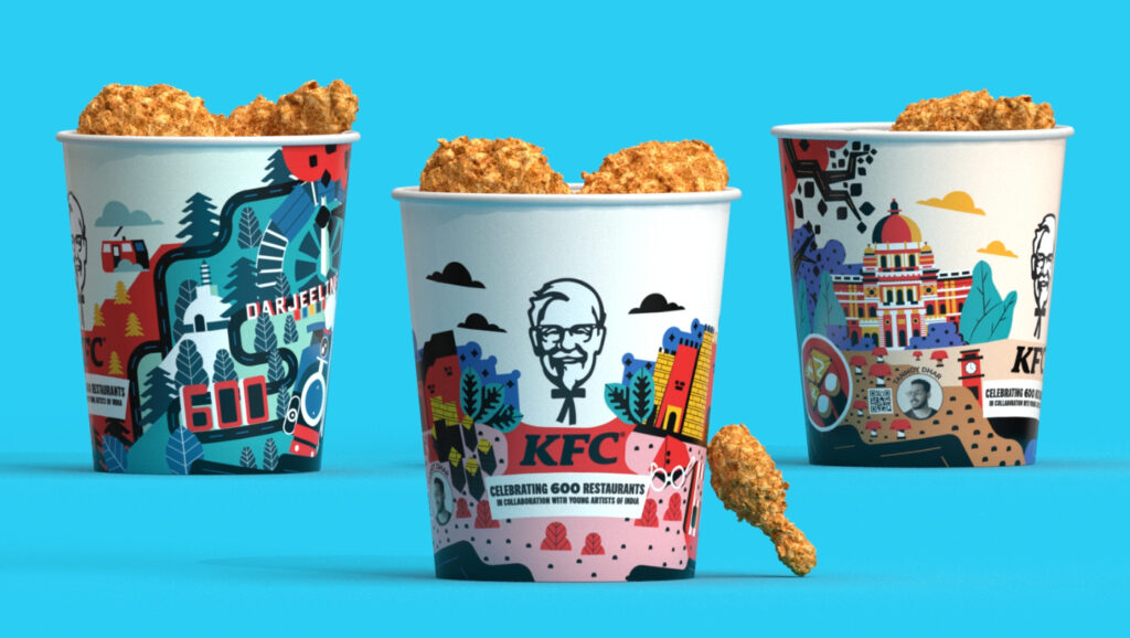 Commemorative KFC Bucket Design Marks Milestone of 600 Restaurants in ...